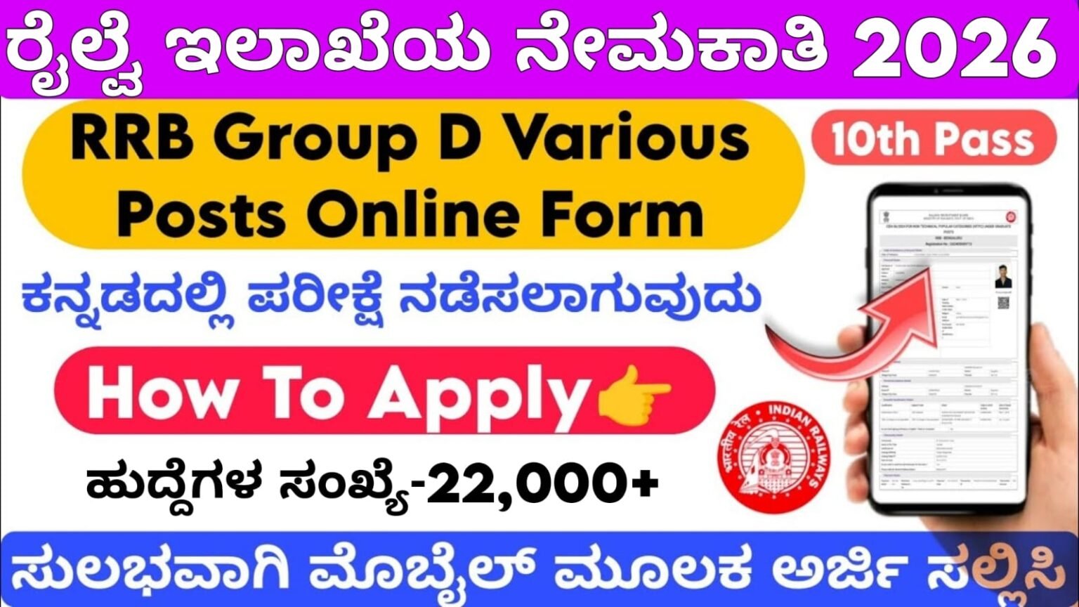 Railway RRB Group D Recruitment 2026: 21,997 Vacancies, Apply Online ...